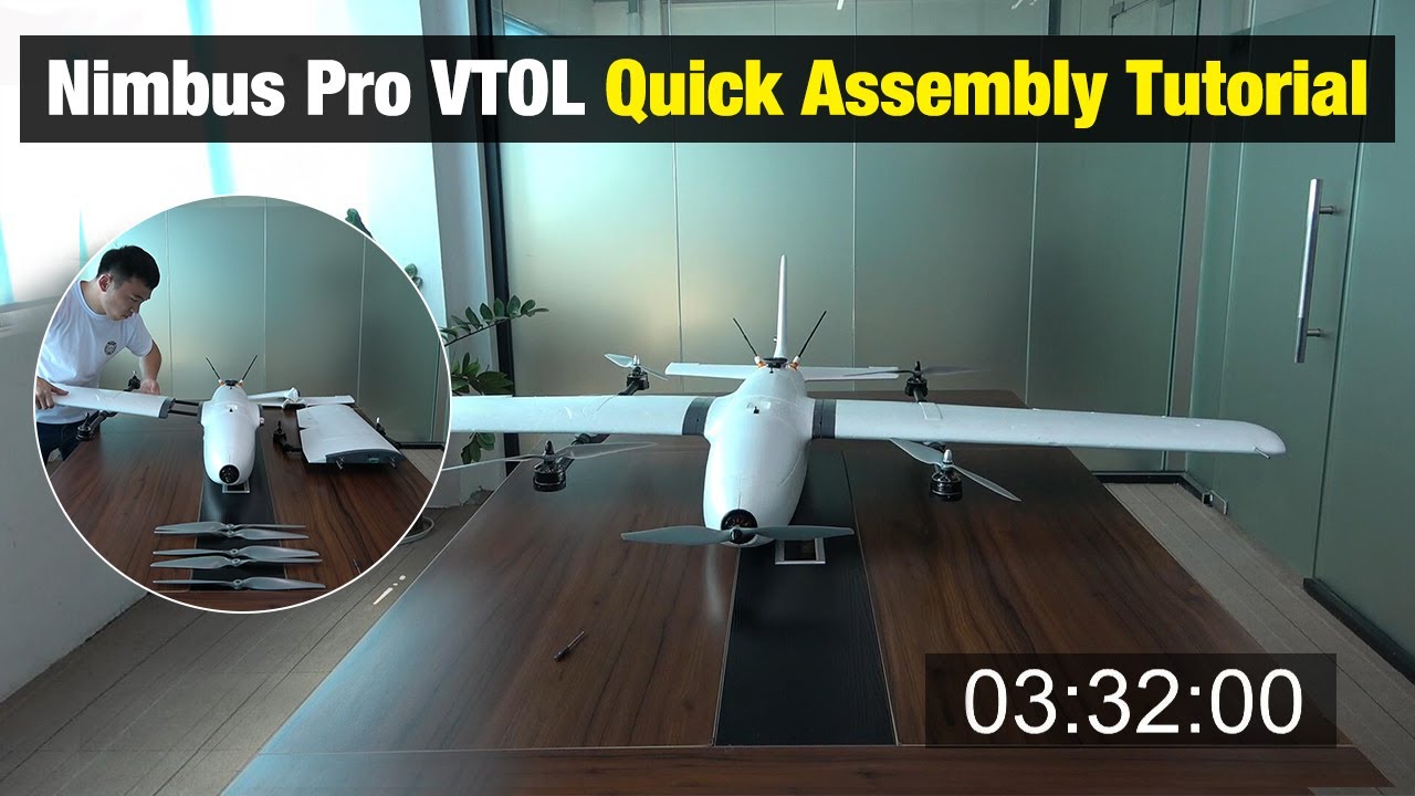 Nimbus Pro VTOL Drone Quick Aseembly Tutorial - YouTube