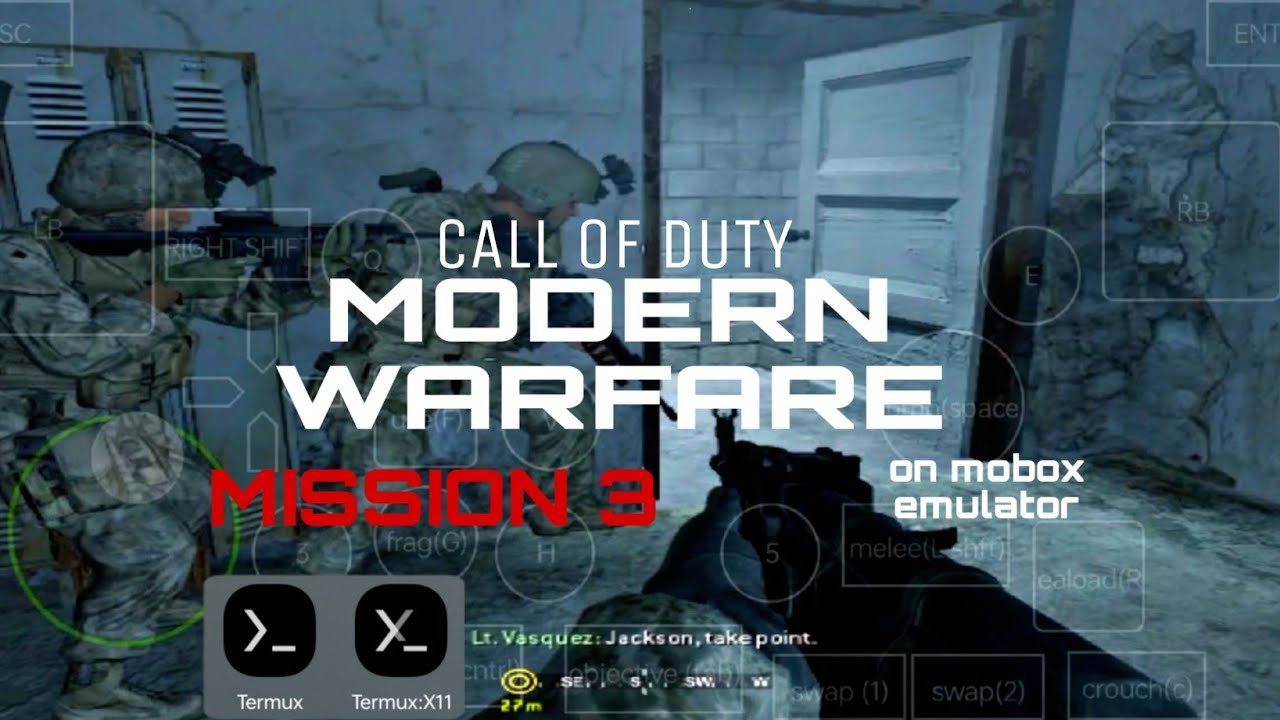call of duty: Modern Warfare mission 3 walkthrough on mobox emulator ...