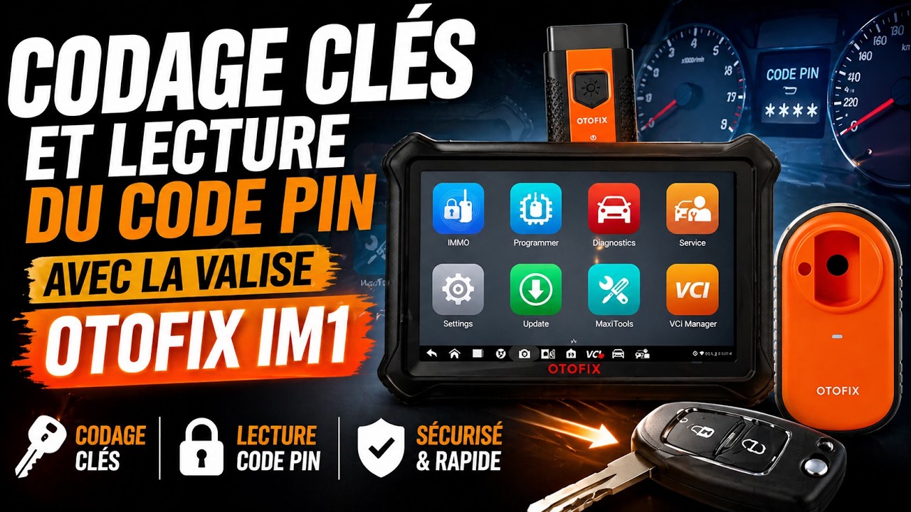 Programmation Codage Clés Et Lecture Du Code Pin Avec La Valise Otofix