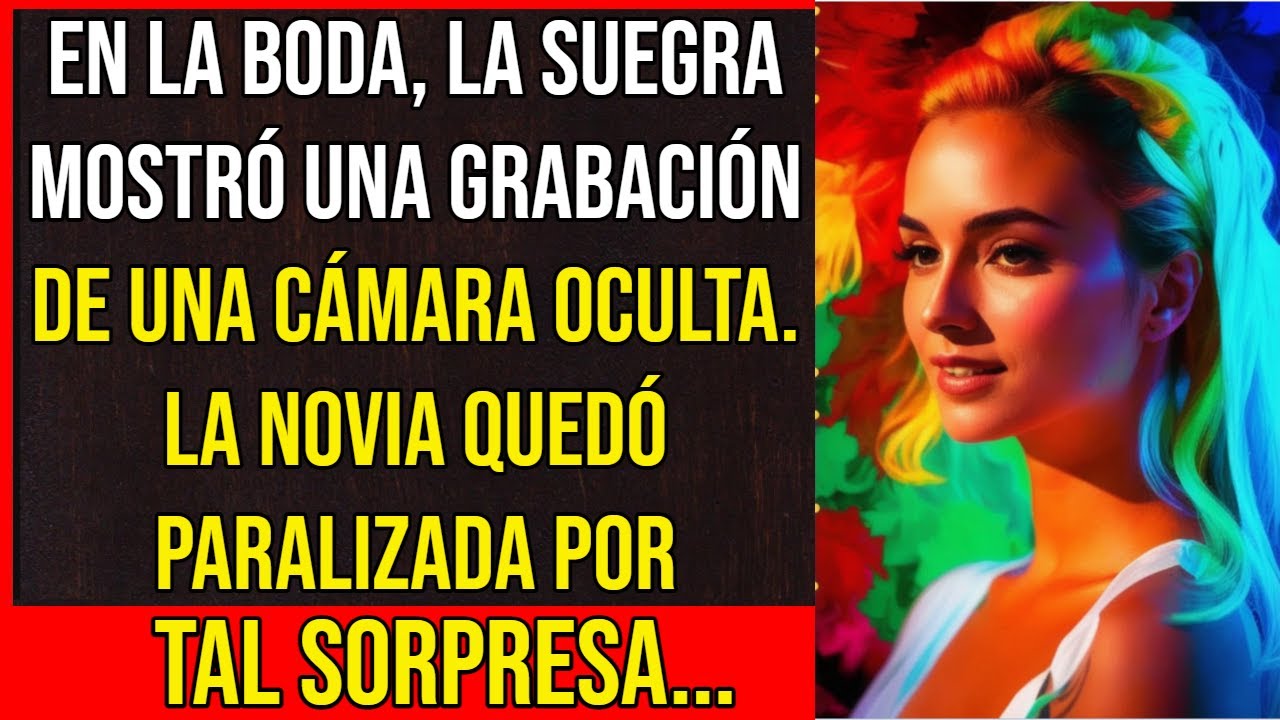 En la boda, la suegra mostró una grabación de una cámara oculta. La ...