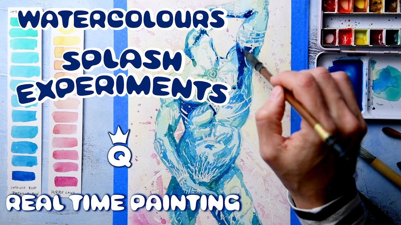 SPLASH EXPERIMENTS, FUN PAINTING TECHNIQUE - YouTube