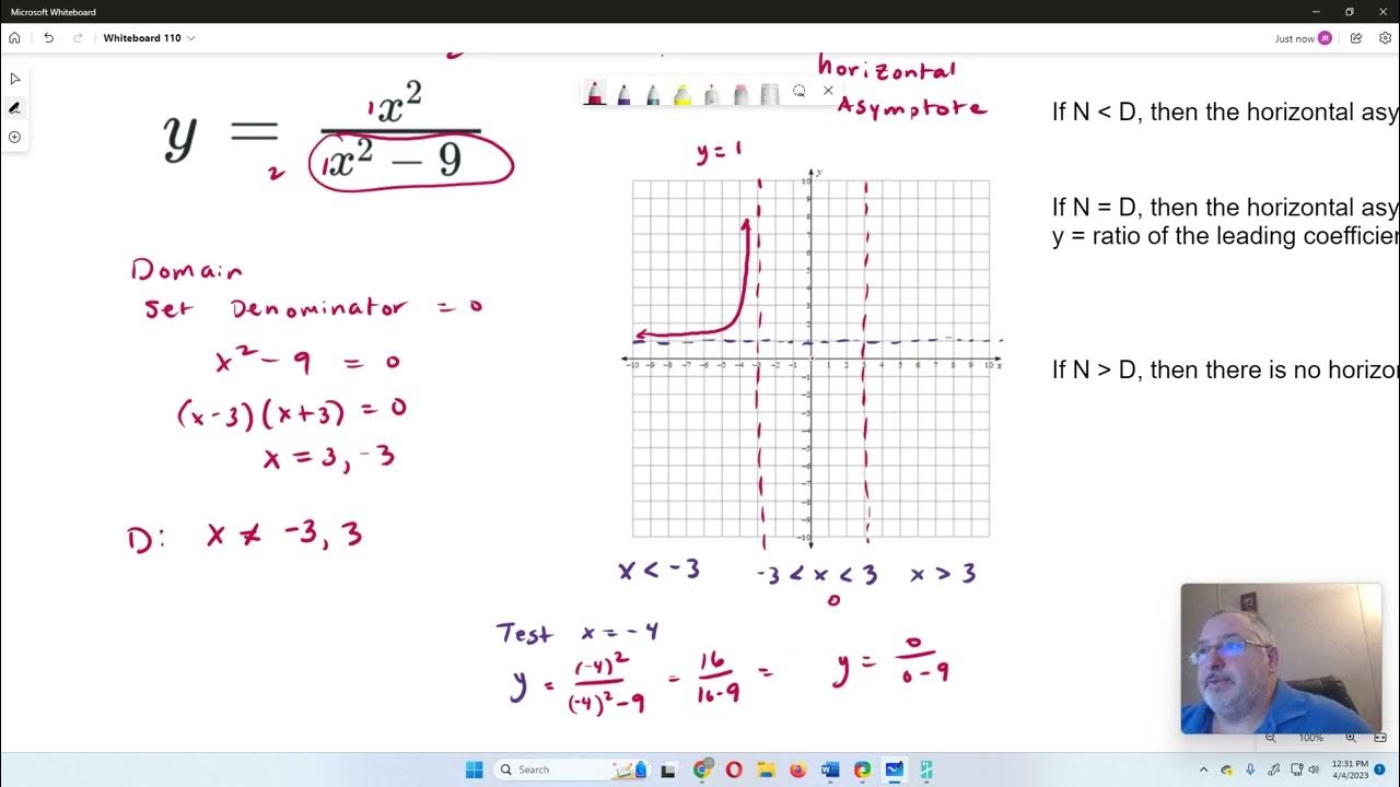 Domain - Range Rational Function with squared terms - YouTube