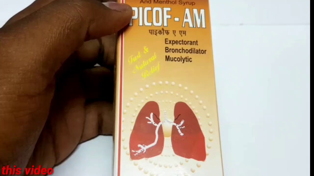 Picof Am syrup for cough uses and sideeffects review || Medicine Health ...