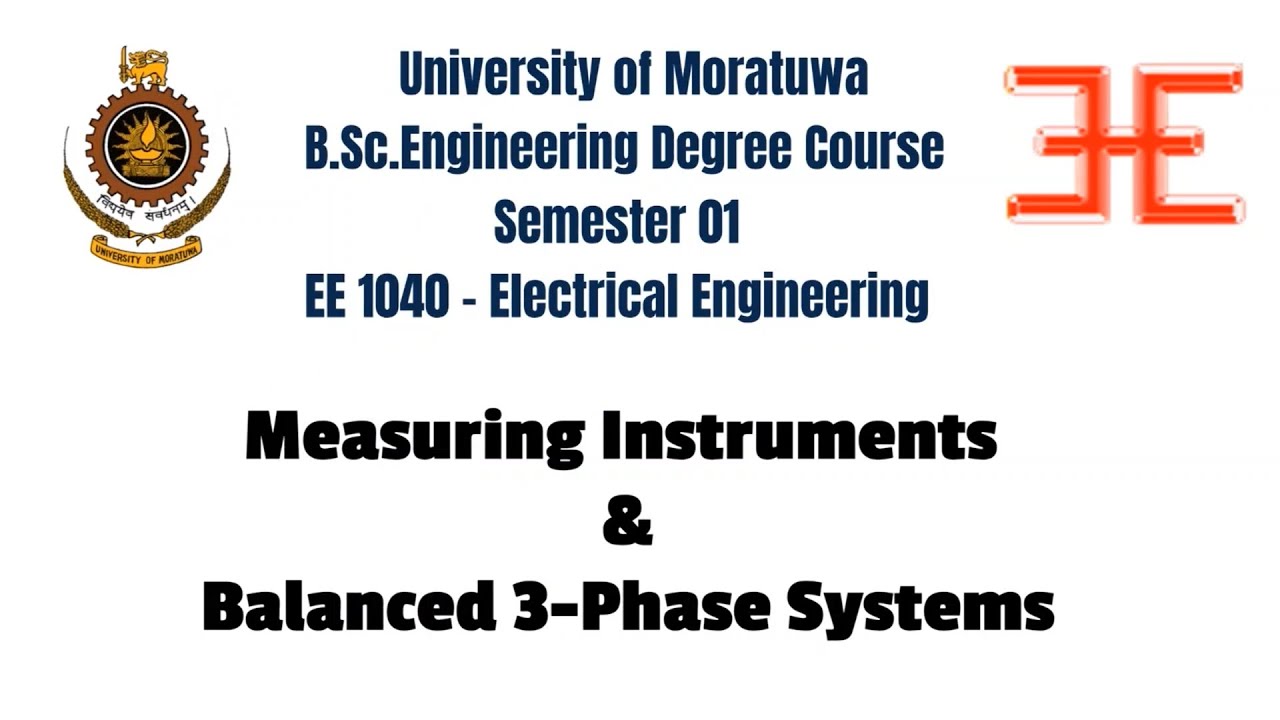 S01_PR03 - Measuring Instruments and Balanced Three Phase Systems - YouTube