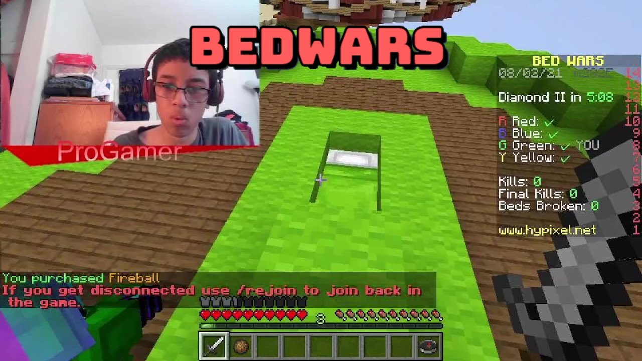 Playing BEDWARS in MINECRAFT Java Edition! (Hypixel) - YouTube