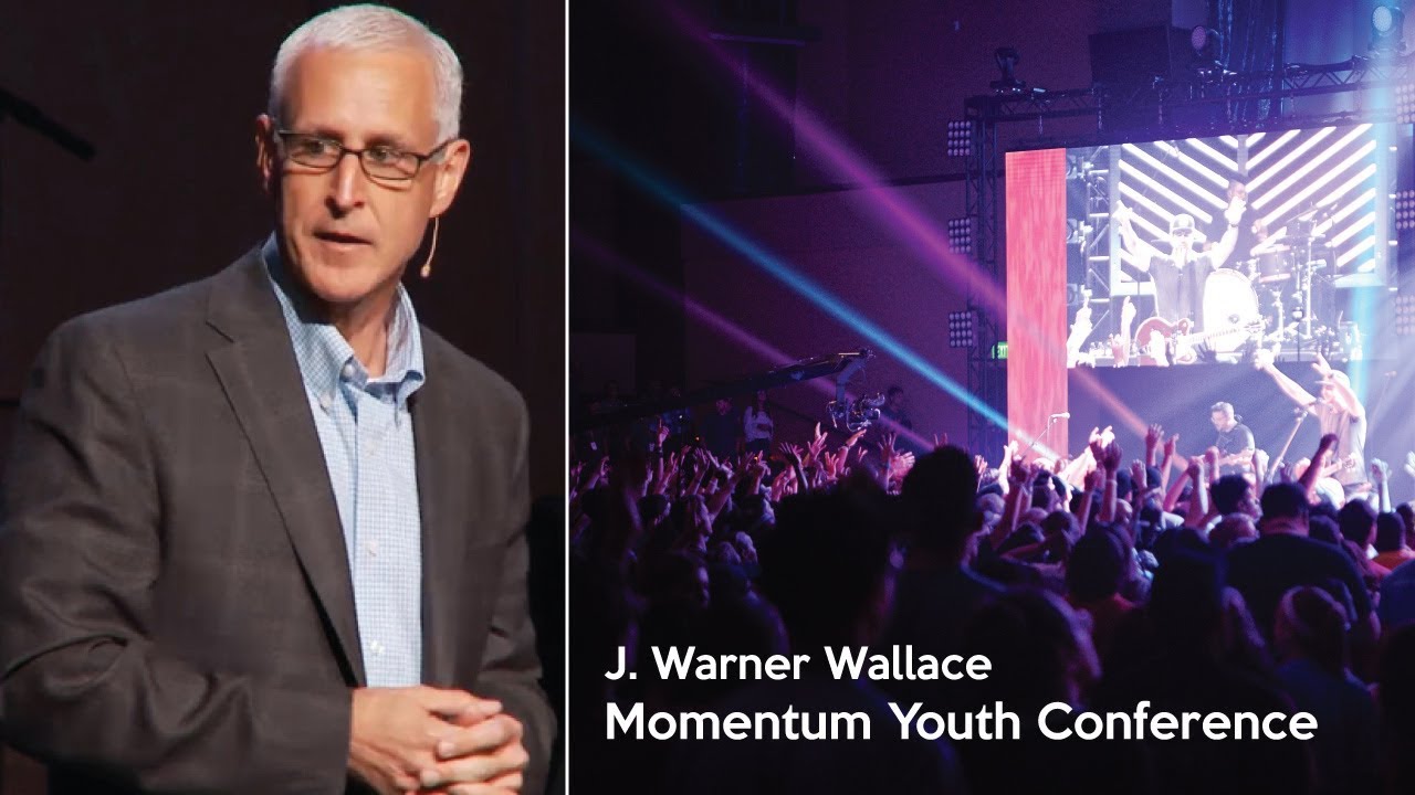J Warner Wallace Speaking During a 2017 Momentum Youth Conference Main ...