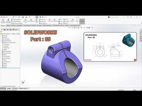SolidWorks tutorial 3D Modeling: Part 85 - YouTube