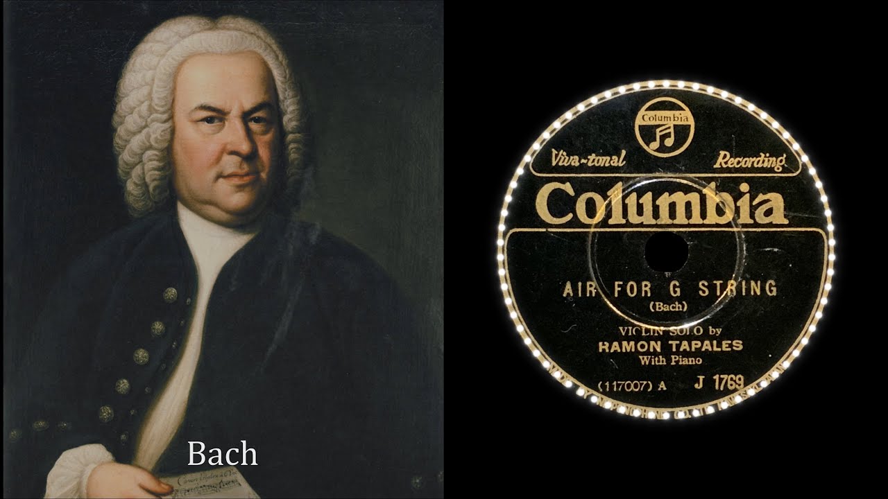 Air on the G String (1930s) Ramon Tapales { 78rpm record } - YouTube