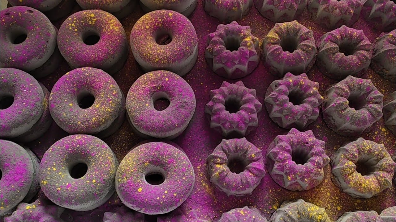 Gray Donuts and Bundts with Holy Colours| ASMR| Anxiety Relief| Sleep ...