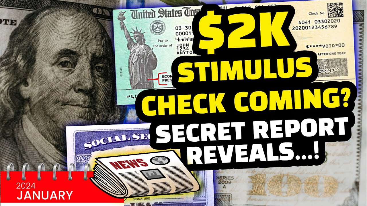 Latest $2,000 4th Stimulus Check Update 2024 August Social Security ...