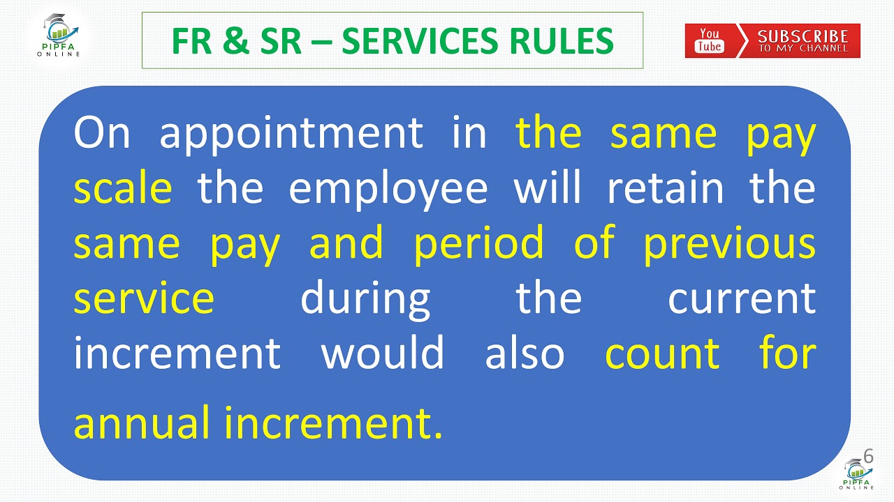 Pay Fixation protection of pay - pay protection in services rules PIPFA ...