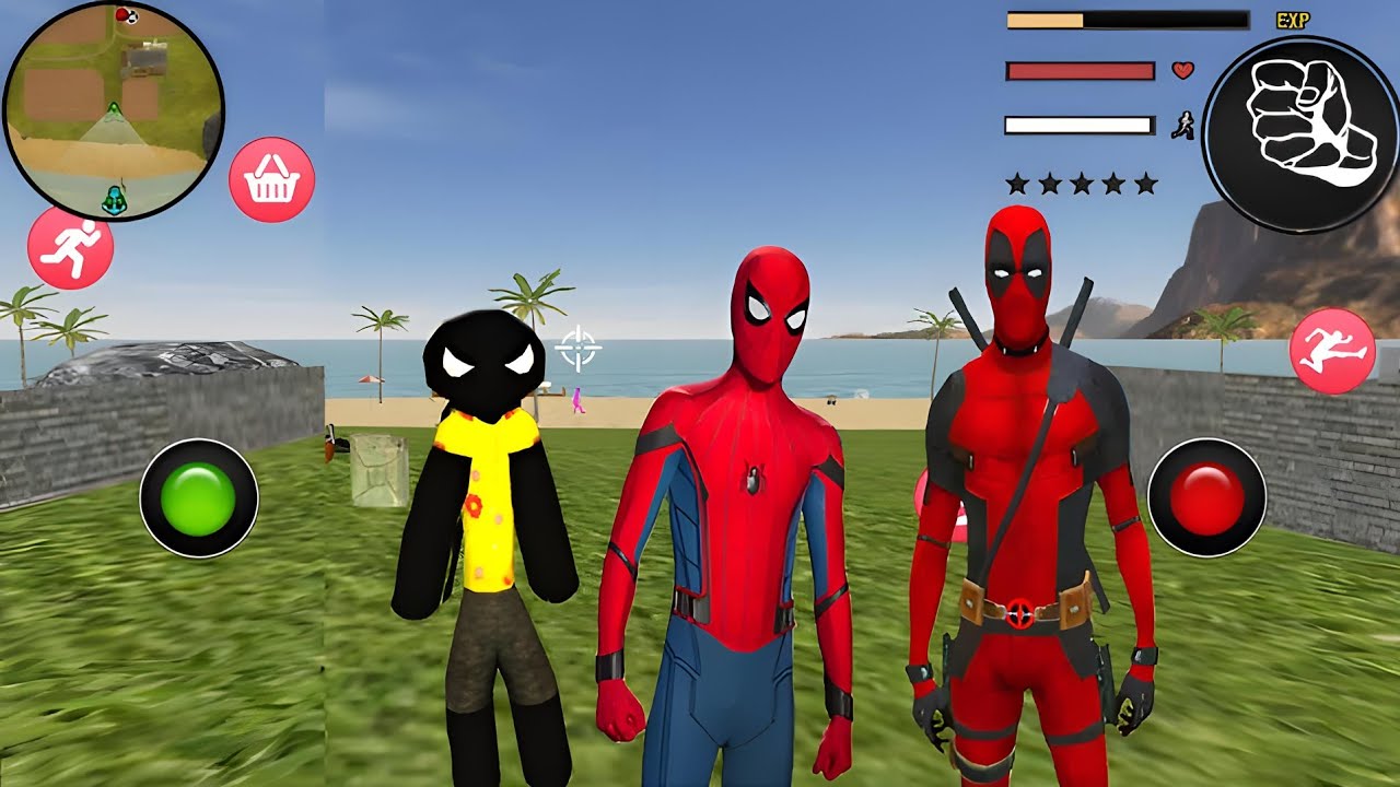 Batman Spider Stickman Rope Hero #2 - Süper Kahraman Çöp Adam Oyunu ...