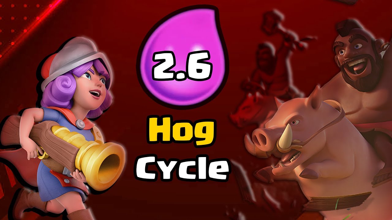 2.6 Hog Cycle Mid Ladder Gameplay 15 #clashroyale #hogcycle - YouTube