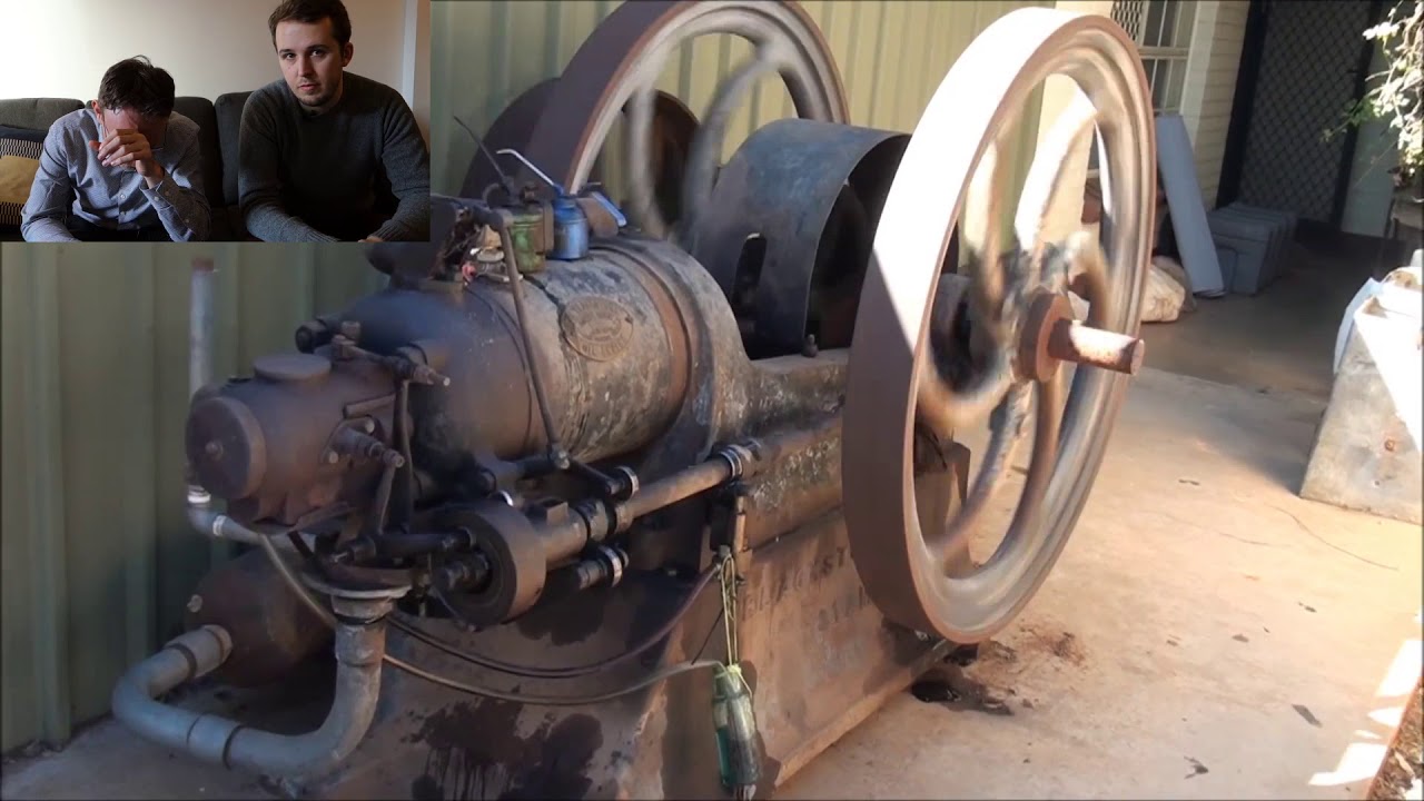 [BAD JOKE] Old German engine, running for first time in 100 years - YouTube