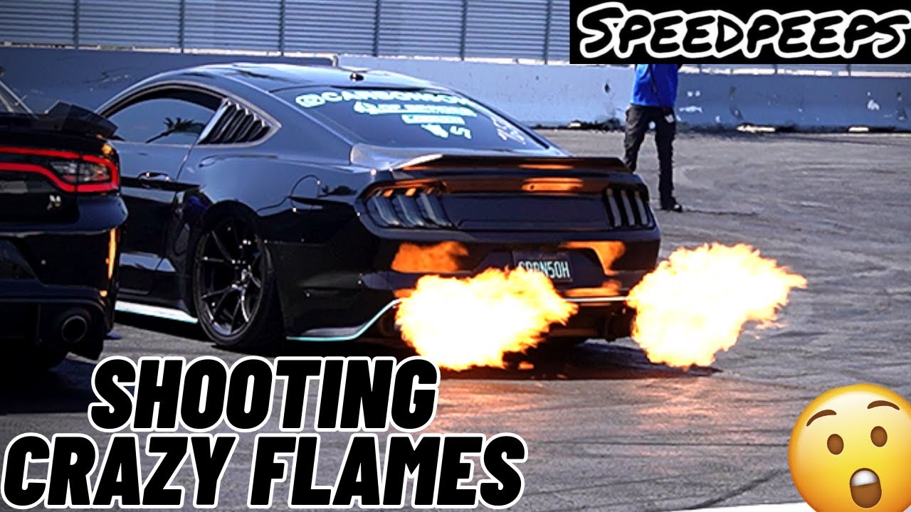 MUSTANG SHOOTING HUGE FLAMES!! *2 STEP BATTLE* - YouTube