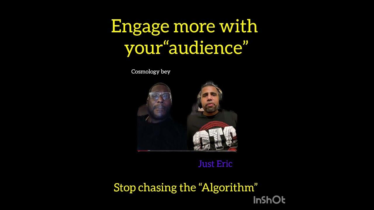 Engage more with your “audience” stop chasing the “Algorithm” - YouTube