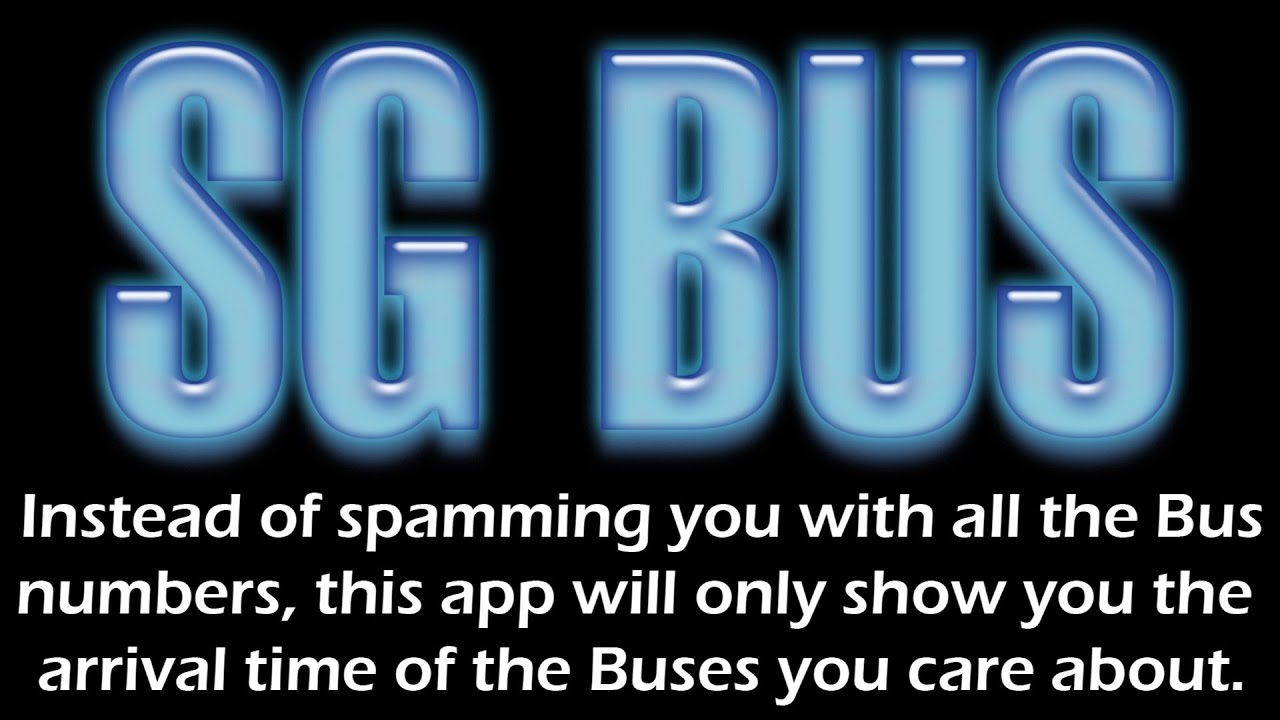 SGBus App Usage Guide - YouTube