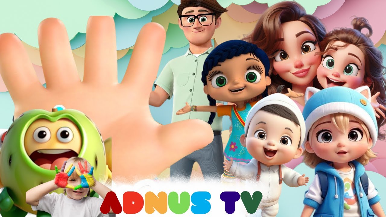 Family Finger Song for Kids | Interactive Learning | Nursery Rhymes ...