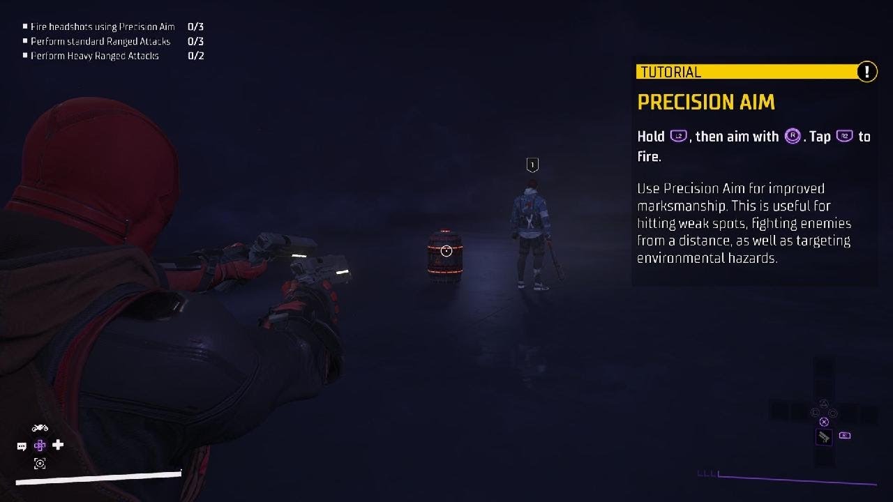 Gotham Knights Precision Aim Tutorial Training PS5 Gameplay - YouTube