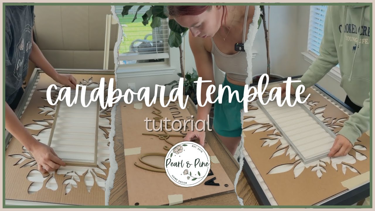 Cardboard Template Tutorial: The Secret to Perfect Sign Assembly - YouTube