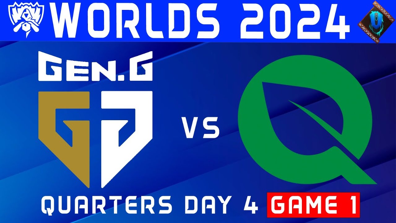 GEN vs FLY Highlights Game 1 | Worlds Quarterfinals 2024 | Gen.G vs ...