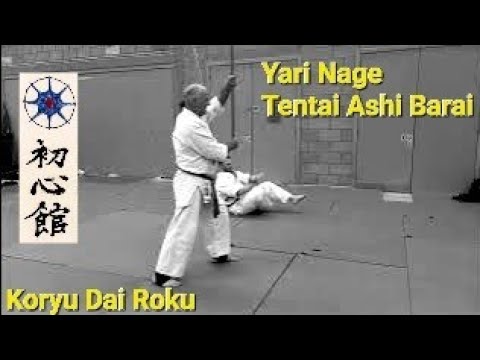 Aikido Kata Koryu Dai Roku Yari Nage Tentai Ashi Barai - YouTube