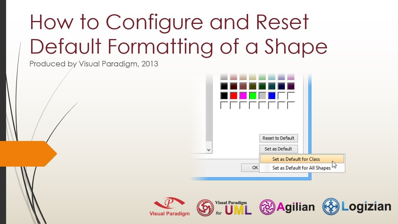 How to Configure and Reset Default Formatting of a Shape - YouTube