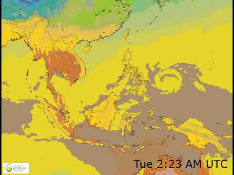 Southeastern Asia Surface Temperature Weather Forecast HD: 20 Dec 2019 ...