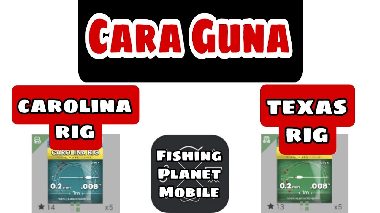 Cara guna Carolina rig / Texas rig / Three-way rig Fishing Planet ...