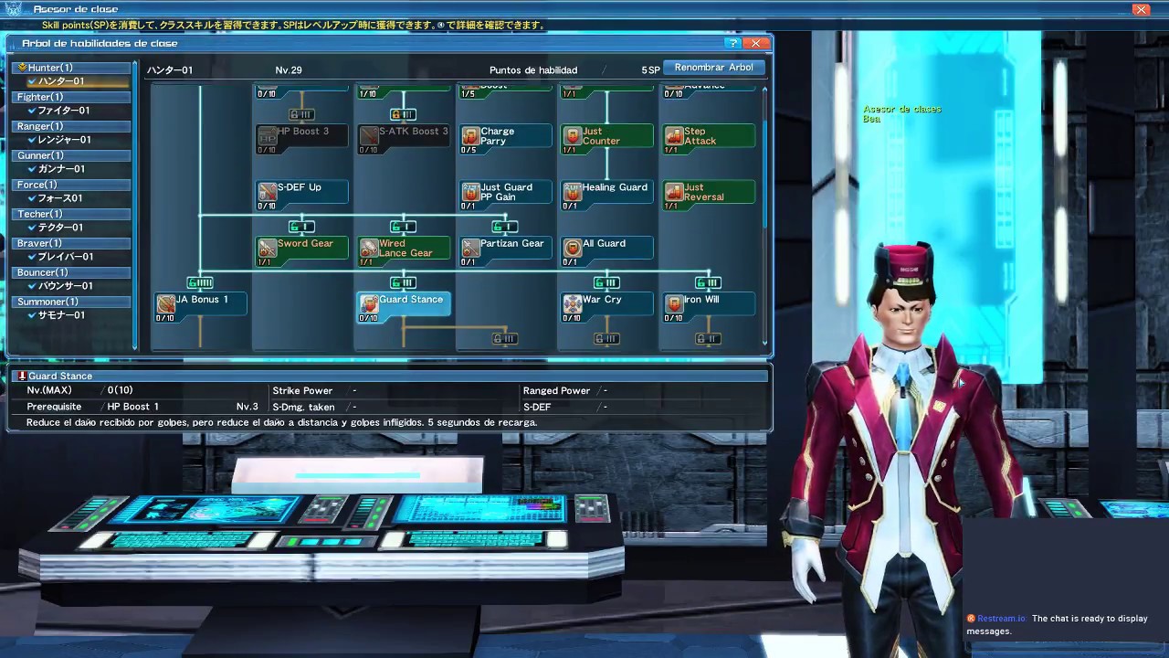 Pso2 - Clase Hunter subiendo personaje - YouTube