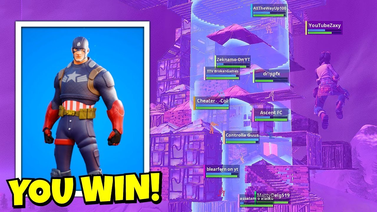 I got 100 tryhard to scrim for the *NEW* CAPTAIN AMERICA SKIN in ...