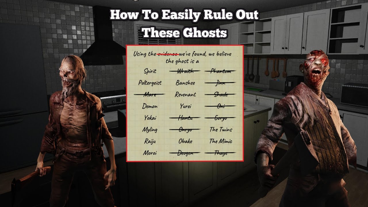 How To Easily Rule Out Certain Ghosts Immediately! | Phasmophobia - YouTube