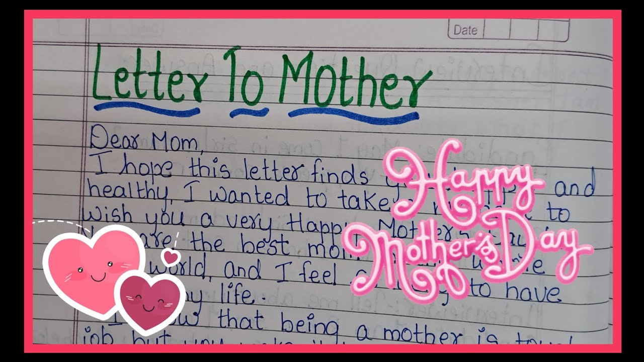 Mother's Day/Letter To Mother/Informal Letter - YouTube
