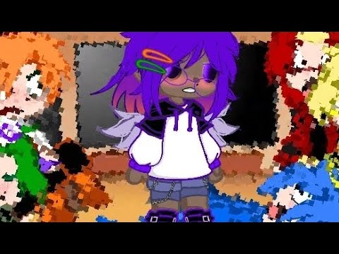 react to purple gacha alan becker - YouTube