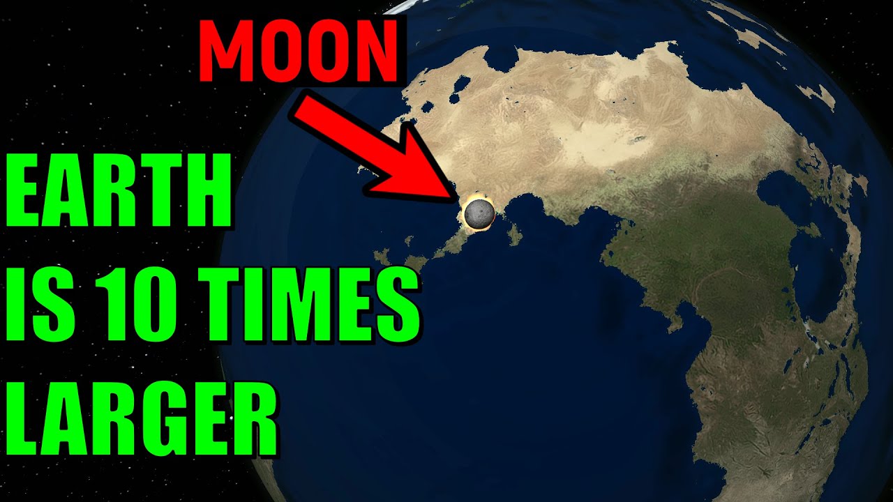 Earth is 10 times larger (universe sandbox 2) - YouTube