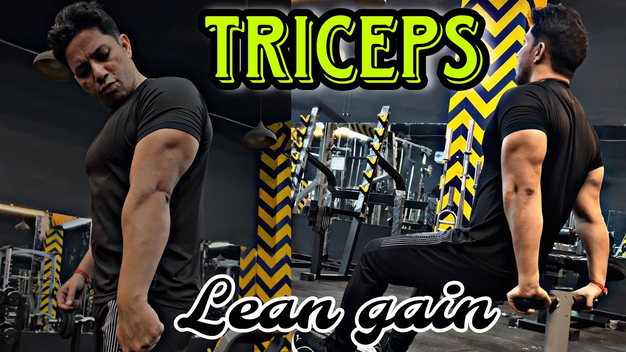 Triceps training for lean gain - YouTube
