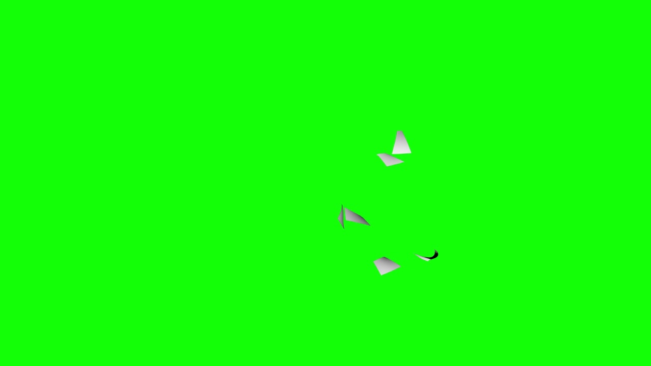 FLYING PAPER GREEN SCREEN - YouTube