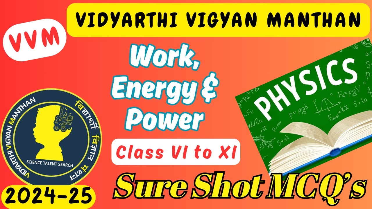 First Ever VVM Exam MCQs on 'Work, Energy & Power' | Score High in ...