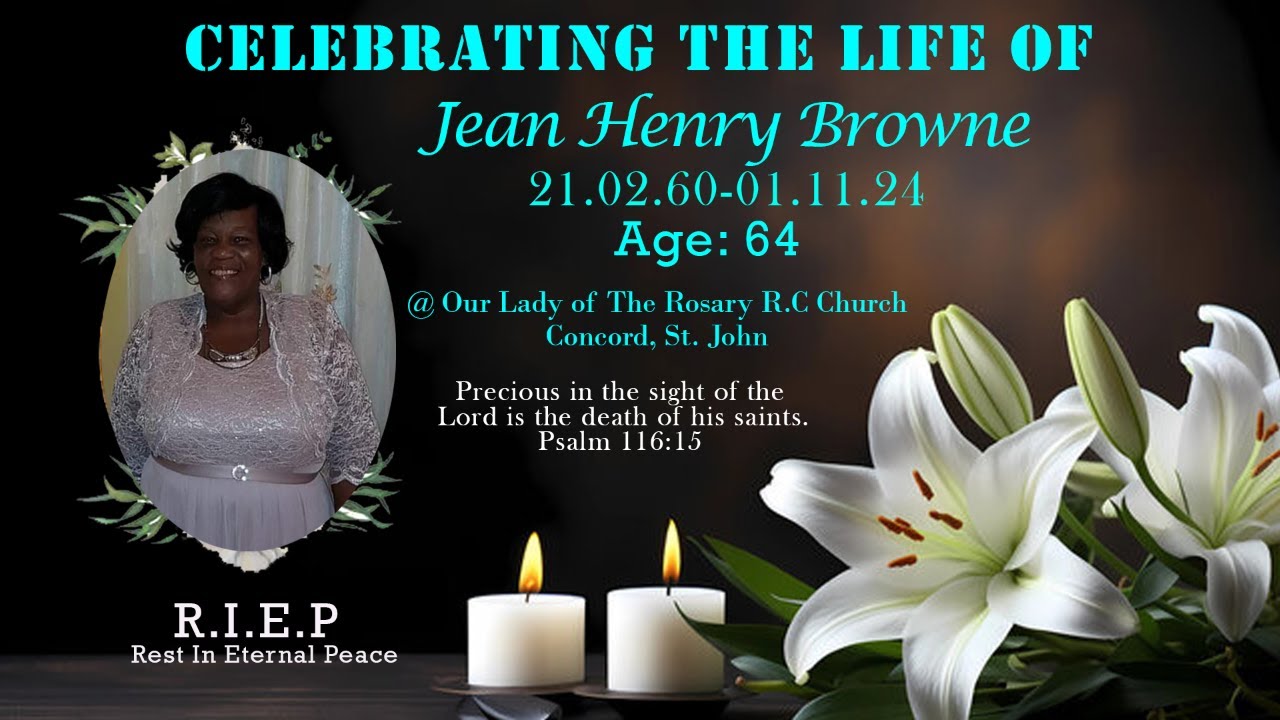 Celebrating the Life of Jean Henry Browne - YouTube