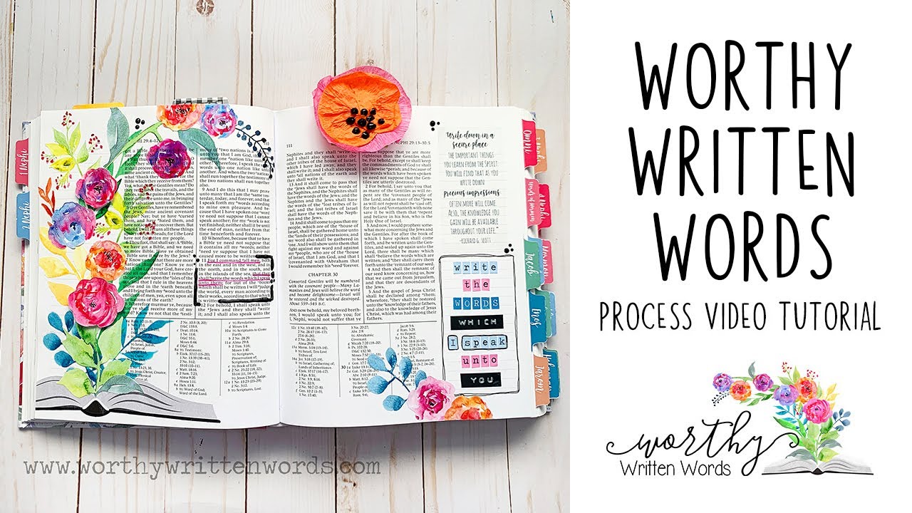 "Worthy Written Words" Process Video Tutorial - YouTube