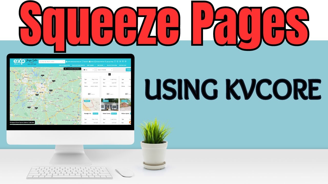KvCore Squeeze Page Tutorial | JeniferSalter.ExpRealty.com - YouTube
