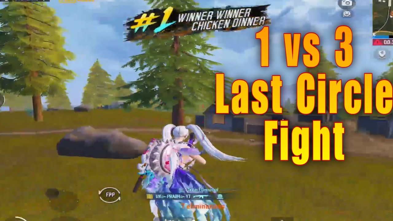 1 vs 3 Clutch | Last Circle Fight - YouTube