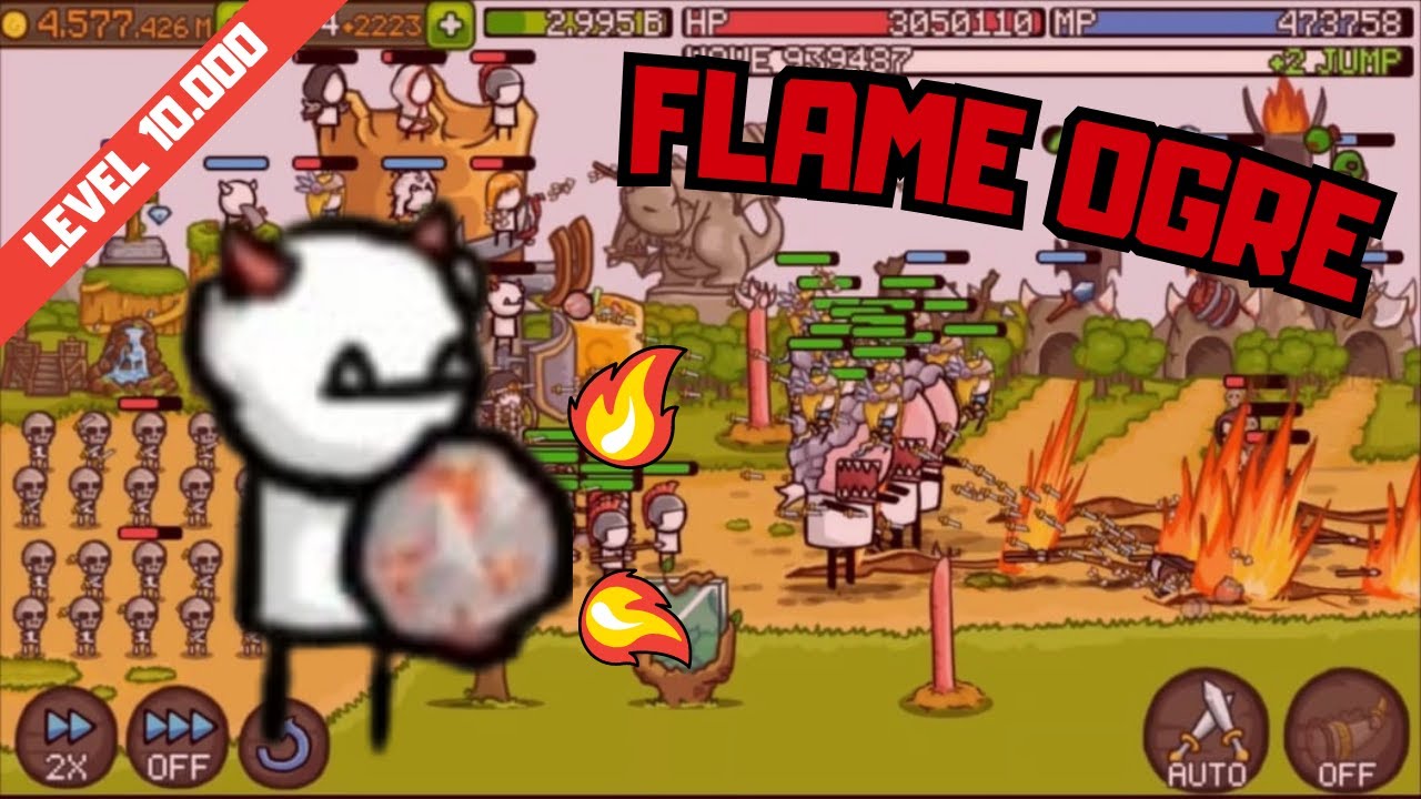 GROW CASTLE - FLAME OGRE LEVEL 10.000 - Gastando 186 BILHÕES - Muitas dicas. - YouTube