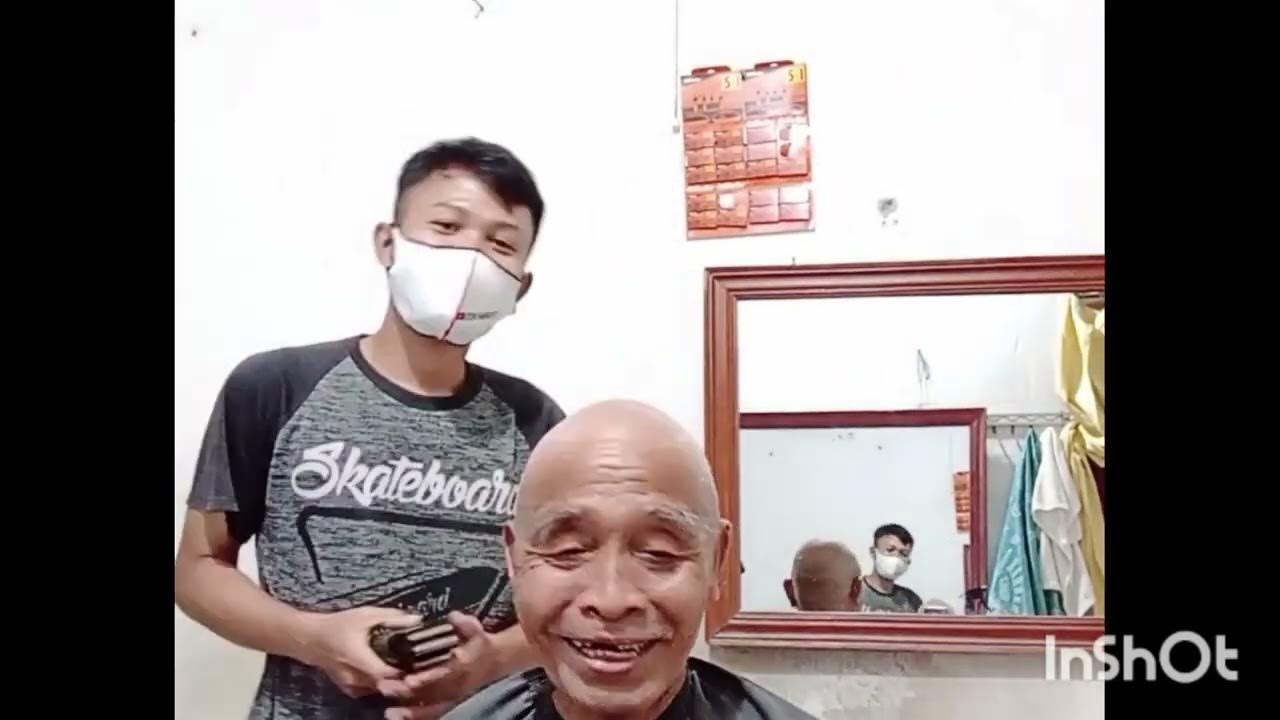 Cara saya Cukur Rambut Botak Licin tanpa dikerik. - YouTube