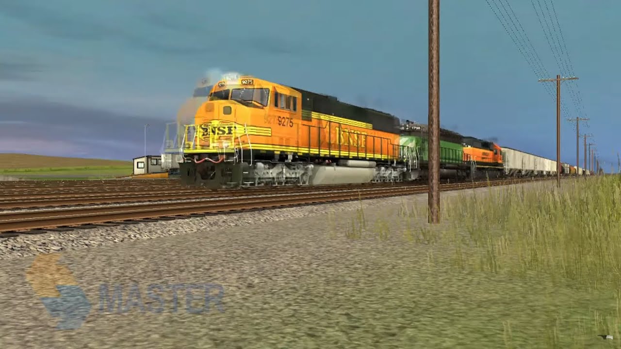 Trainz Railfanning 18 - Midwest Grain with BNSF SD60M 9275 - YouTube