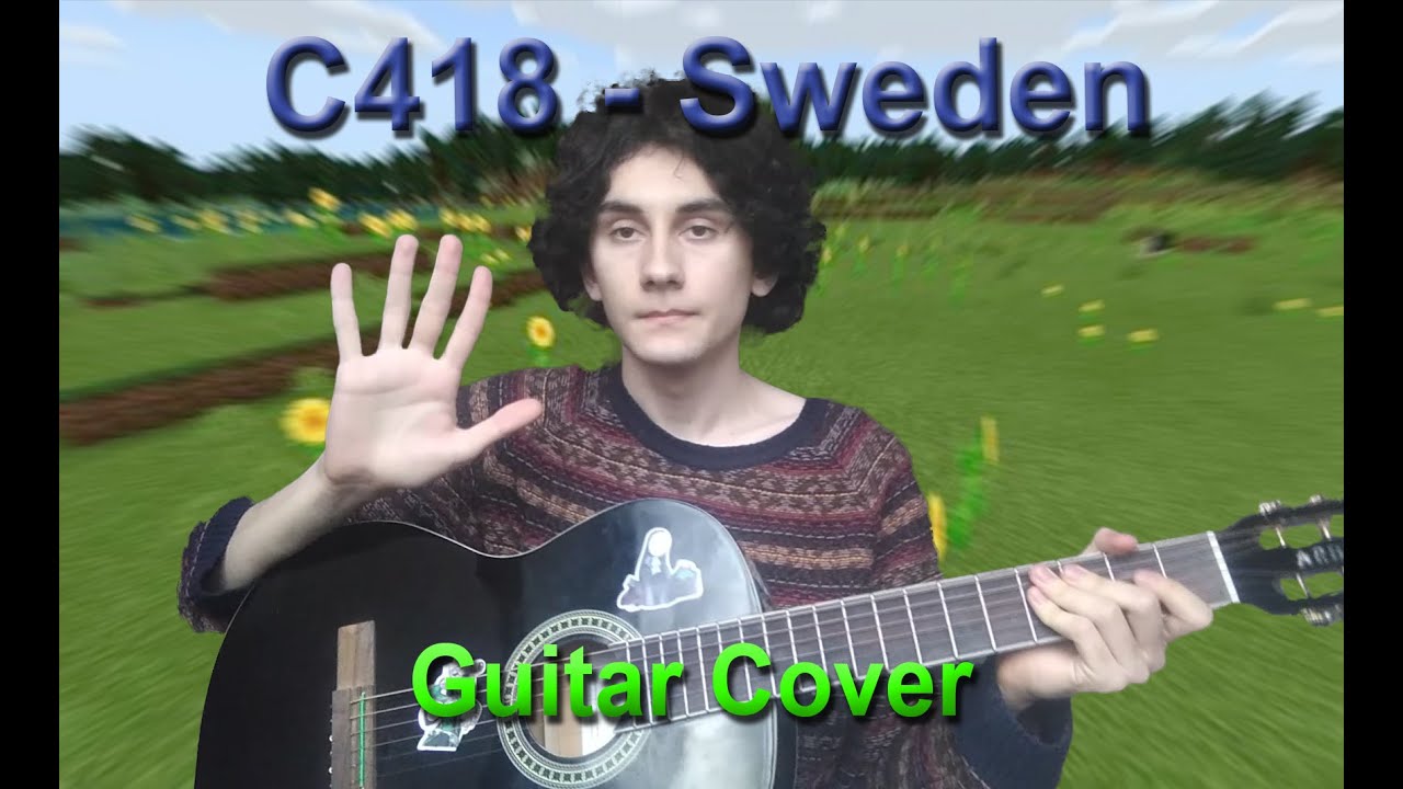 Minecraft Theme "Sweden" On Guitar (Calm 3, C418) - YouTube
