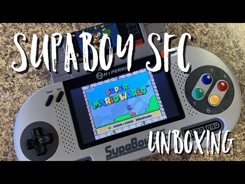 SupaBoy SFC Portable SNES Unboxing, Test, Review - YouTube