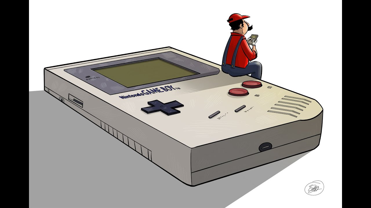 GameBoy & Mario: Art - YouTube