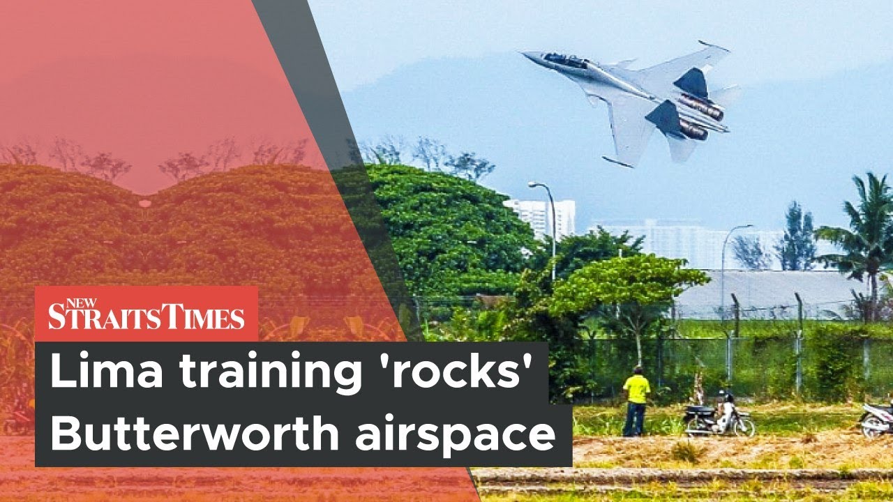 Lima training 'rocks' Butterworth airspace - YouTube