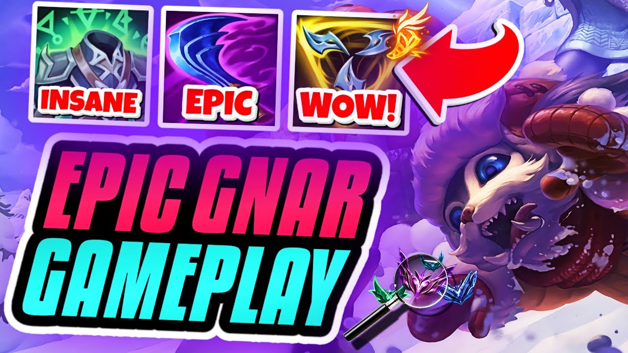 THE MOST INSANE EPIC GNAR GAMEPLAY YOU WILL EVER SEE!!! Season 13 Gnar ...